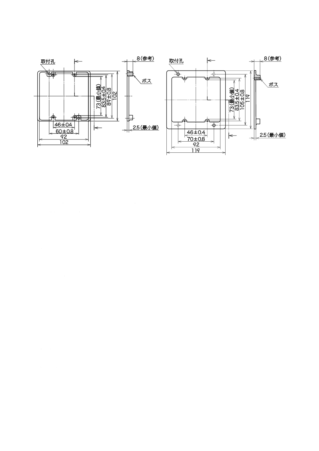 JISC8435:2018 合成樹脂製ボックス及びボックスカバー